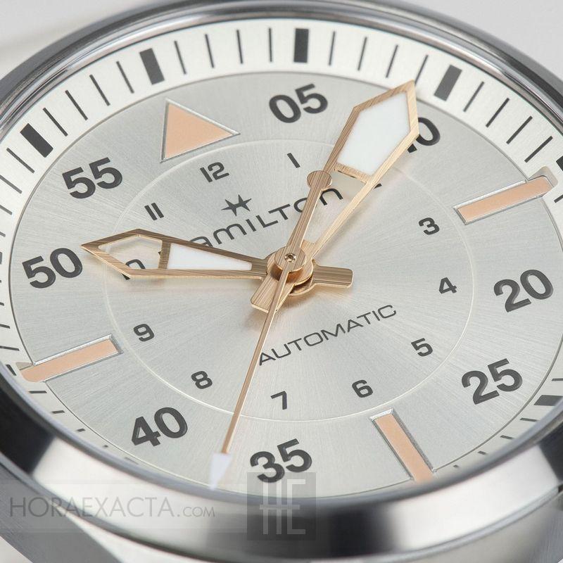 Reloj Hamilton Khaki Aviation Pilot Lady blanco. Servicio oficial.